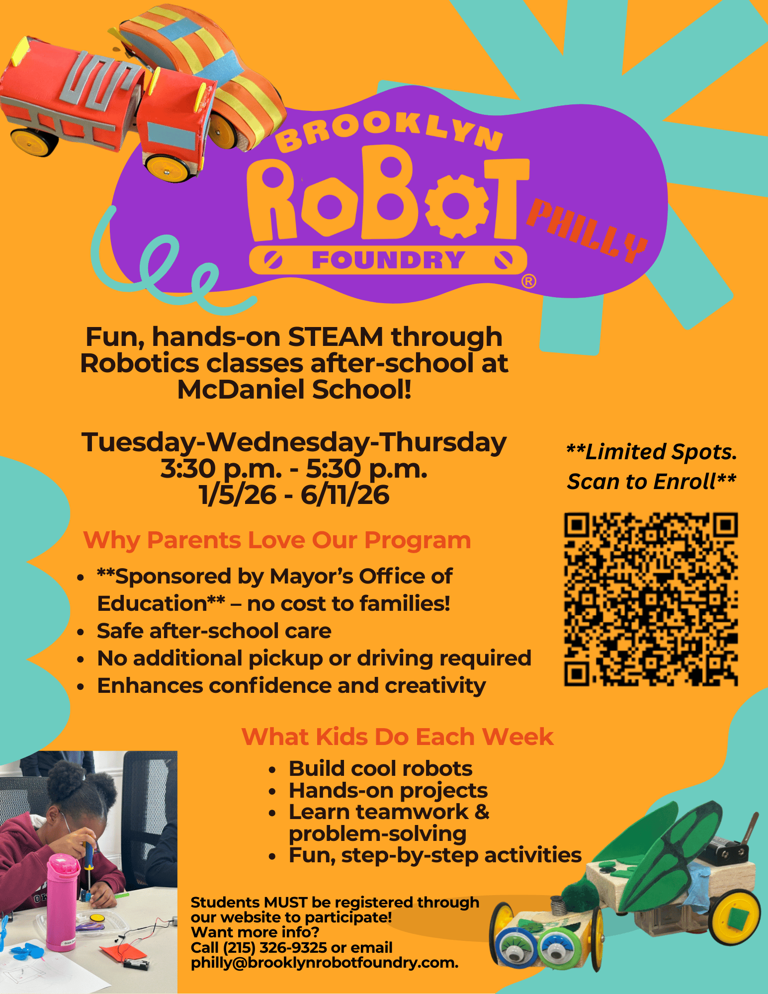 After-School Robotics Program at McDaniel School - Philadelphia